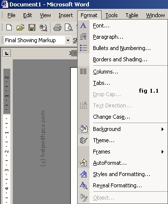 Formatting of Picture in Microsoft Word - Computer and Internet