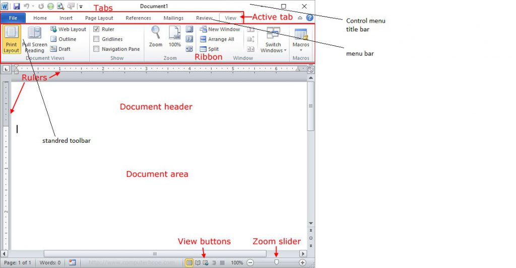 Introduction of Microsoft Word - Computer and Internet